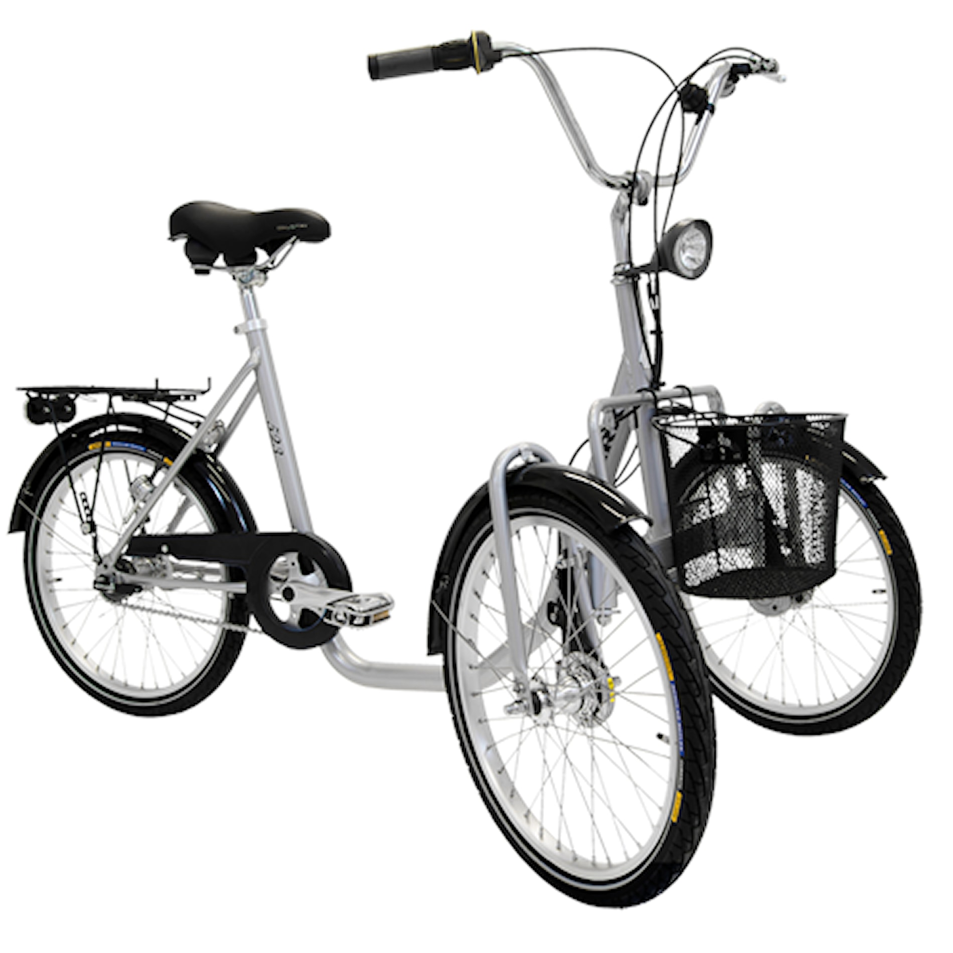 Monark Trehjulig cykel 523 med 2 hjul fram - Sportson